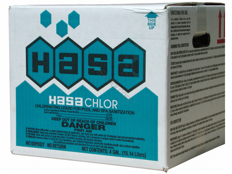 Hasa Liquid Chlorine (Sodium Hypochlorite) | Eugene / Springfield Local Delivery